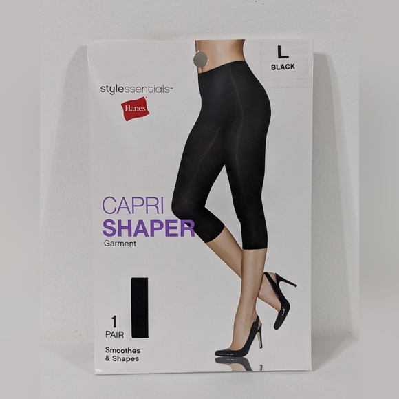 Hanes | Intimates & Sleepwear | Hanes Style Essentials Black Capri ...